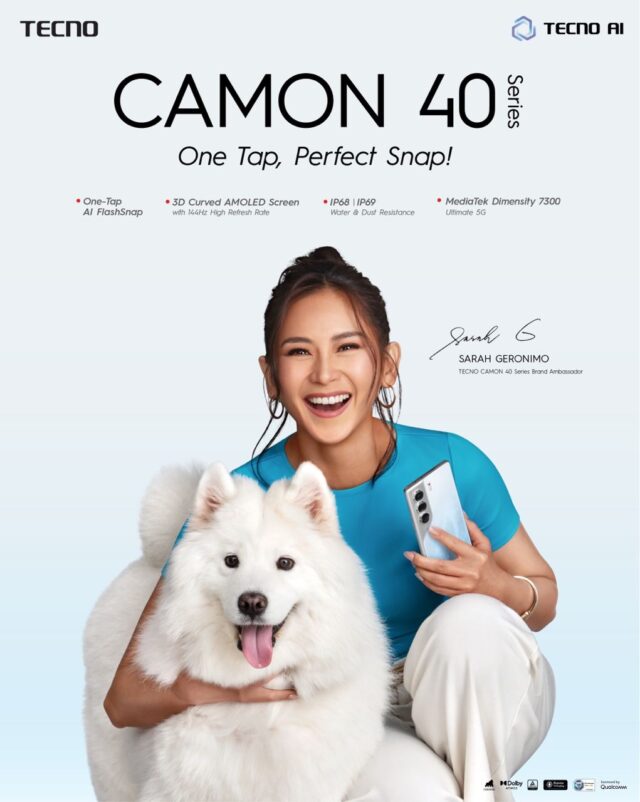 The TECNO’s CAMON 40 Debuts with Sarah Geronimo